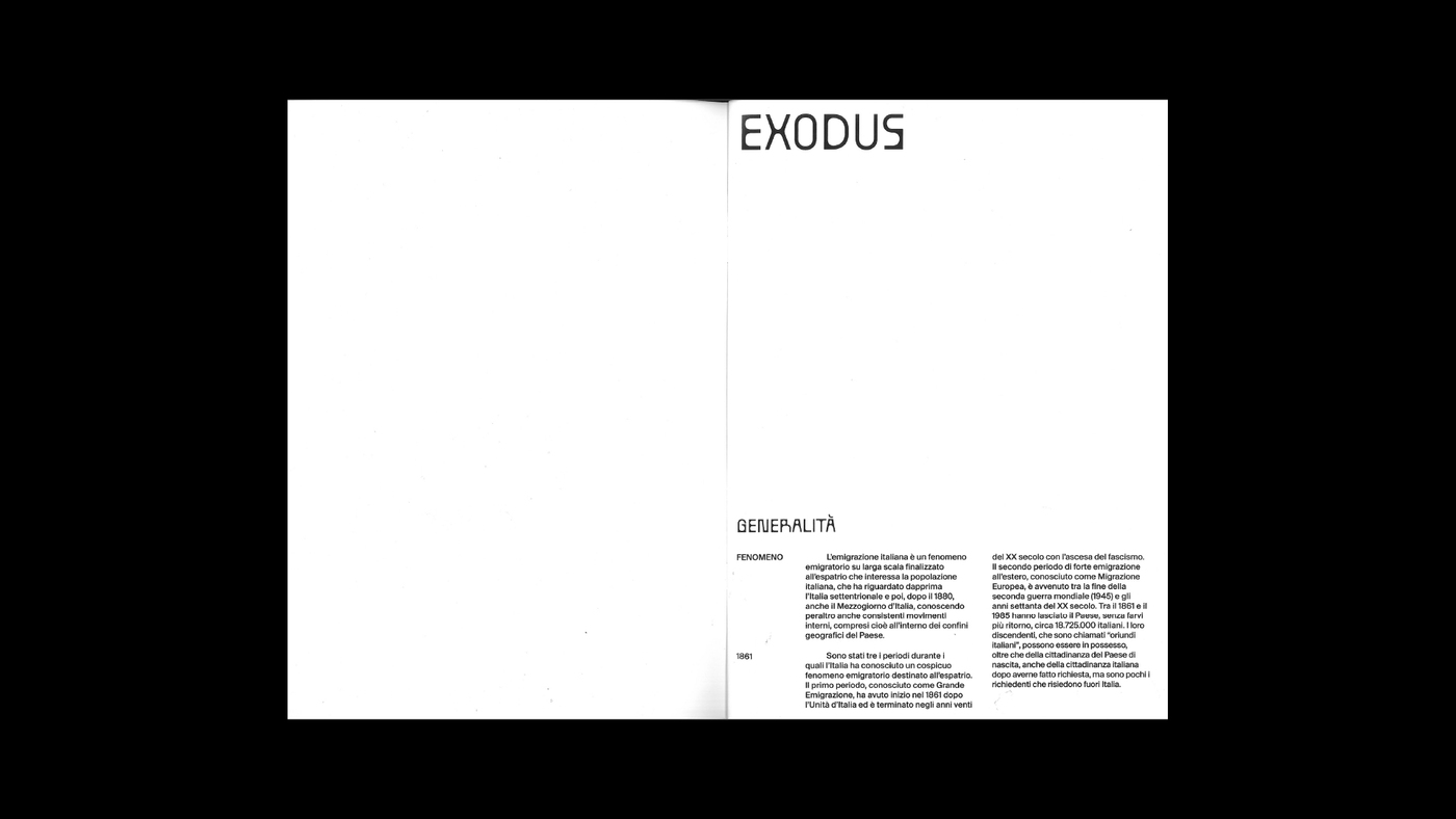 Exodus, data visualization magazine No. 1 - Fonts In Use